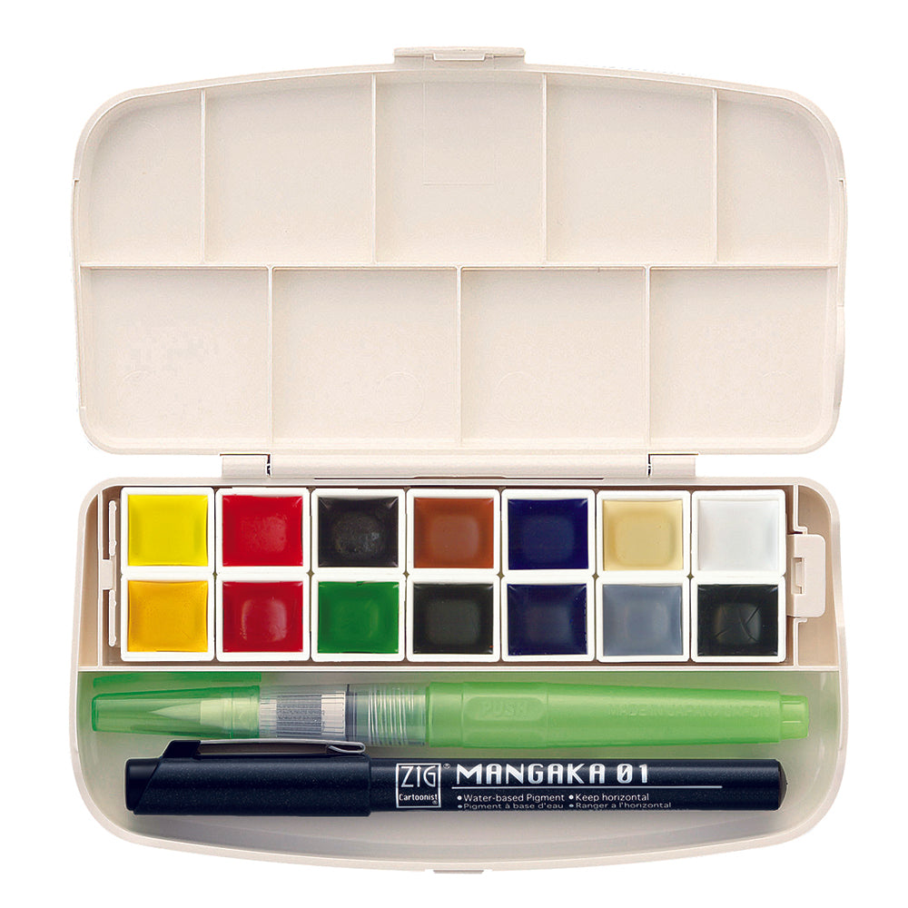 KURETAKE Gansai Tambi Portable 14 colors set – Mello Store