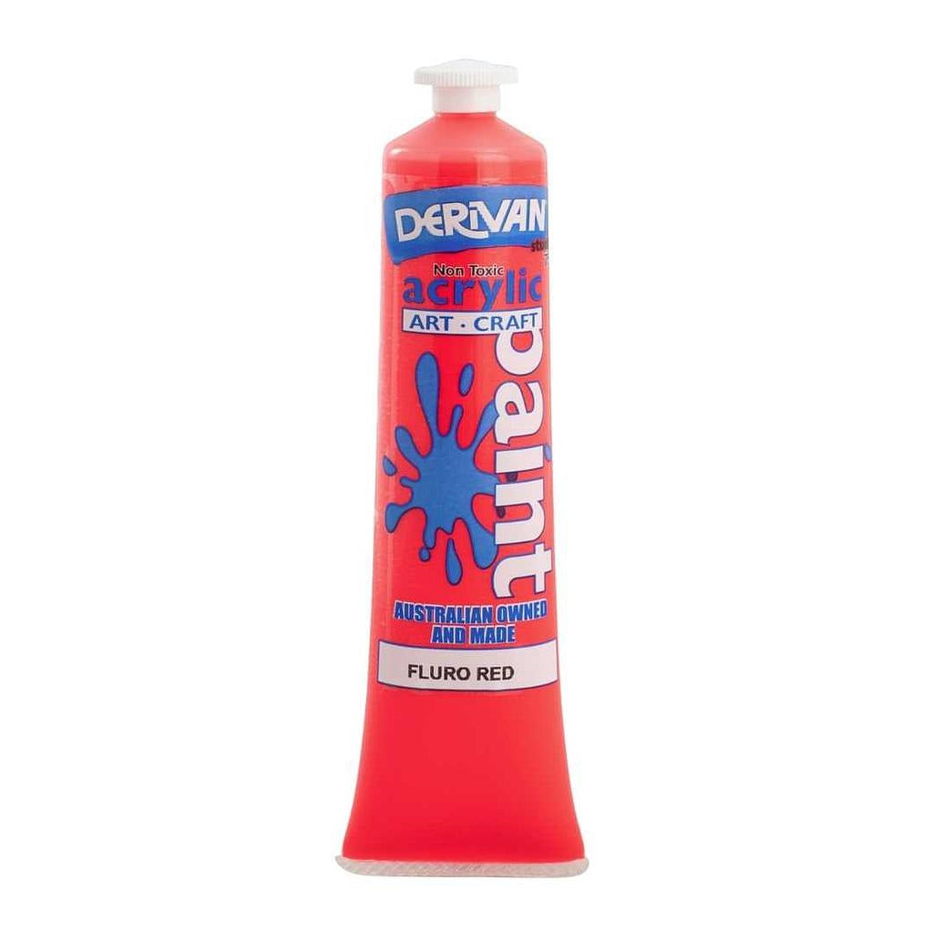 Derivan Student Acrylic Fluro Red – Mello Store