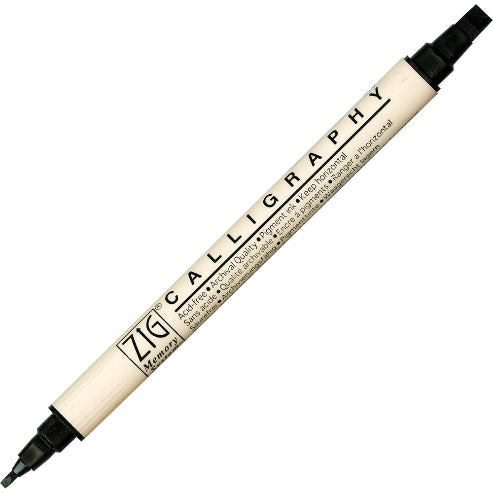 ZIG MEMORY SYSTEM CALLIGRAPHY MARKERS 10 COLORS TIP SIZE: 2 mm & 5 mm ...